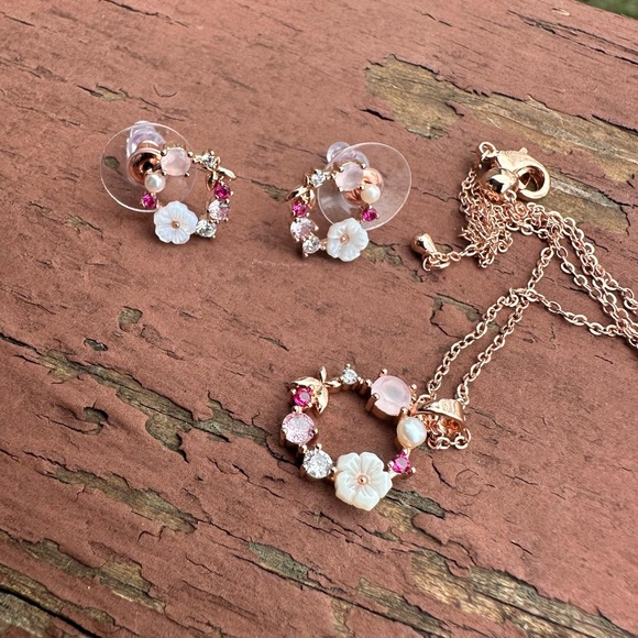 amanda blu | Jewelry | Amanda Blu Pearl Multicolor Necklace And Earring ...